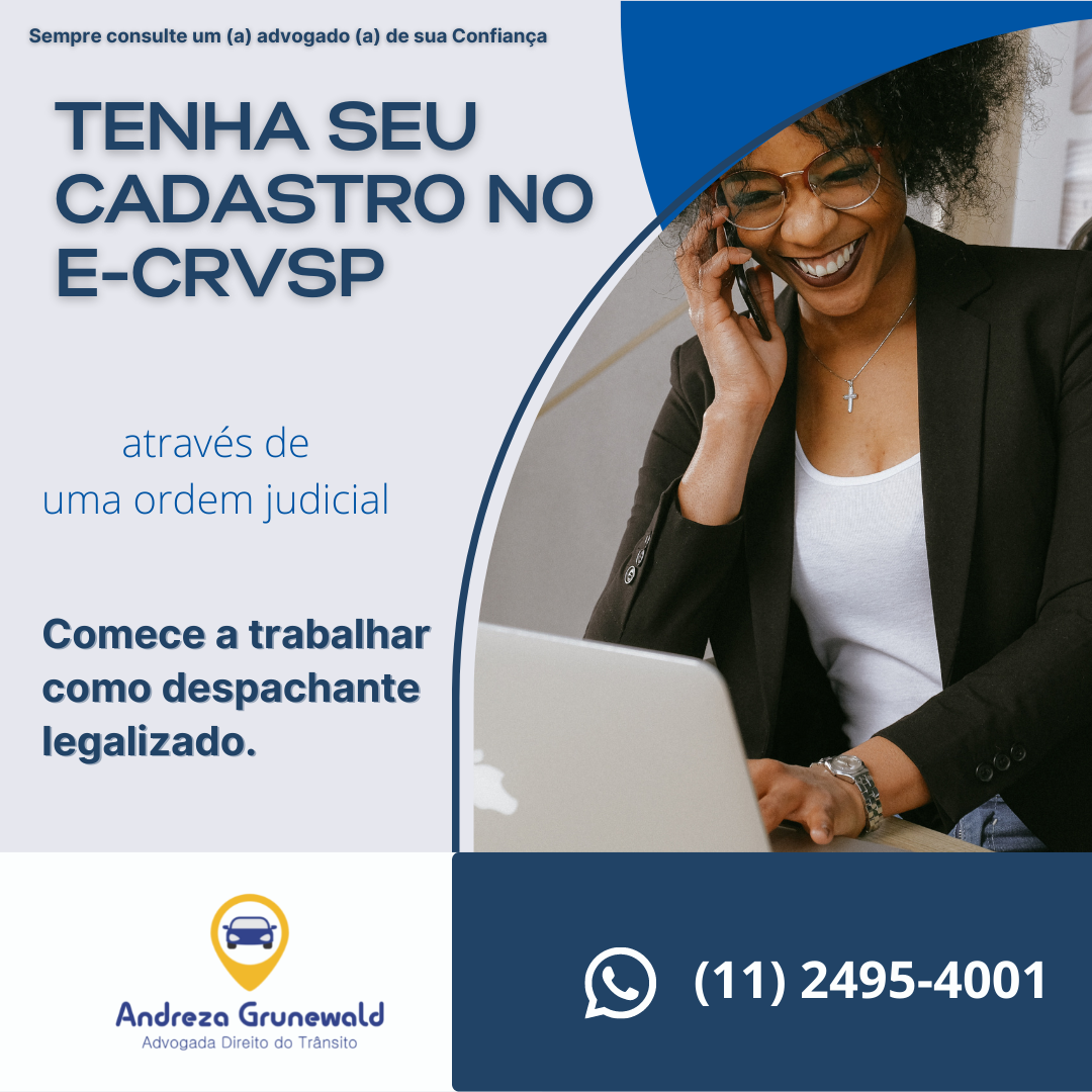 SAIBA COMO SER DESPACHANTE COM CADASTRO CRDD