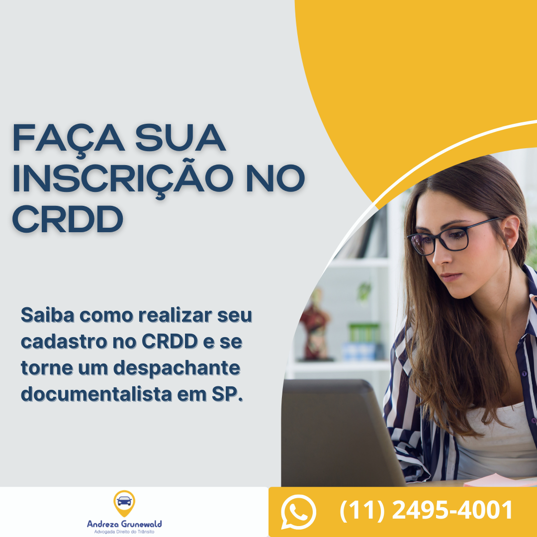 Cadastro CRDD SP, Inscrição CRDD SP