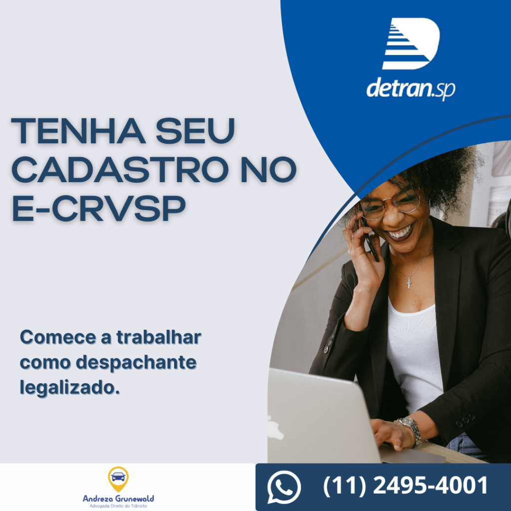 CADASTRO CRDD/SP | INSCRIÇÃO DESPACHANTE DETRAN/SP